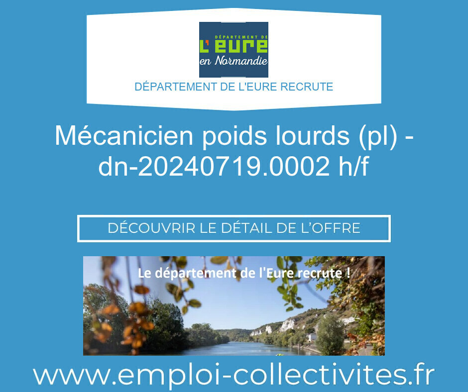 Offre Mecanicien poids lourds pl dn 20240719 0002 | emploi Fauville (27 - Eure)