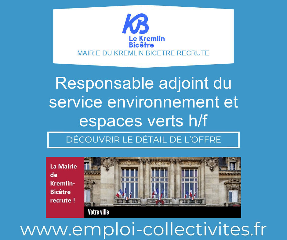 Offre Responsable adjoint service environnement espaces verts | emploi ...